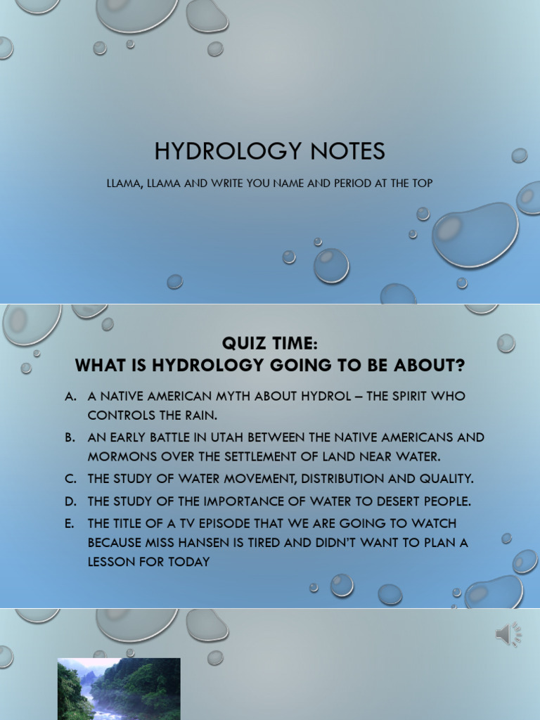 Hydrology | PDF