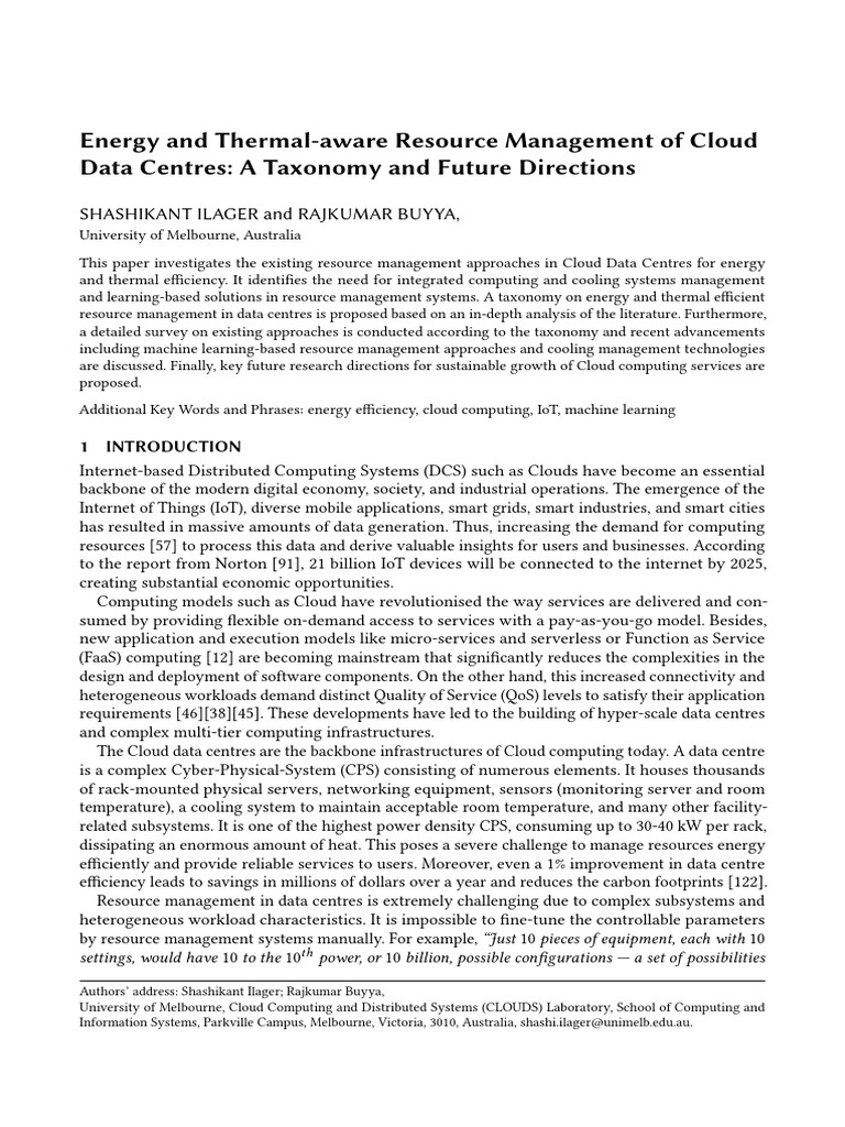 enerfy and thermal aware อาจจะเกี่ยว | PDF