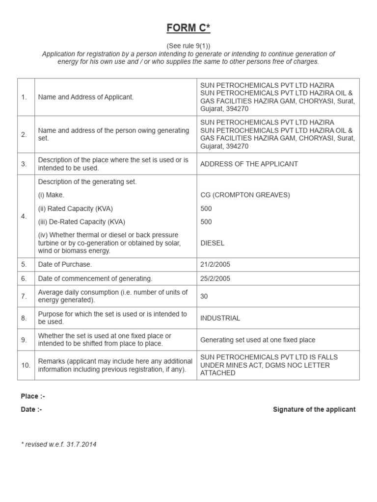 Form C | PDF | Climate Change Mitigation | Energy Technology