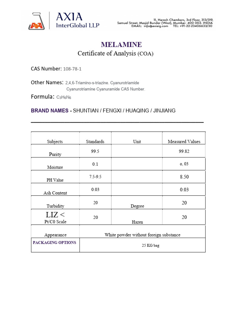 MELAMINE_datasheet | PDF