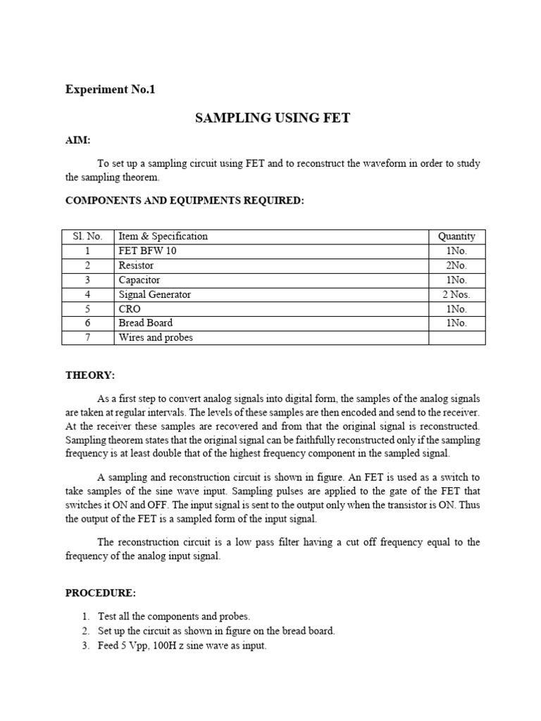 DC Lab | PDF | Sampling (Signal Processing) | Modulation