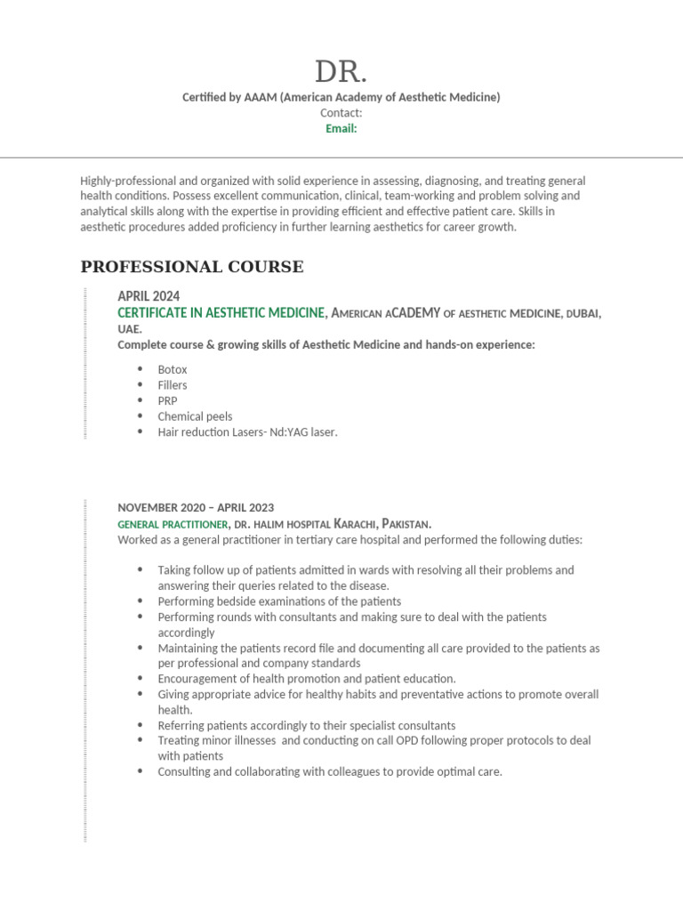 CV Sample | PDF