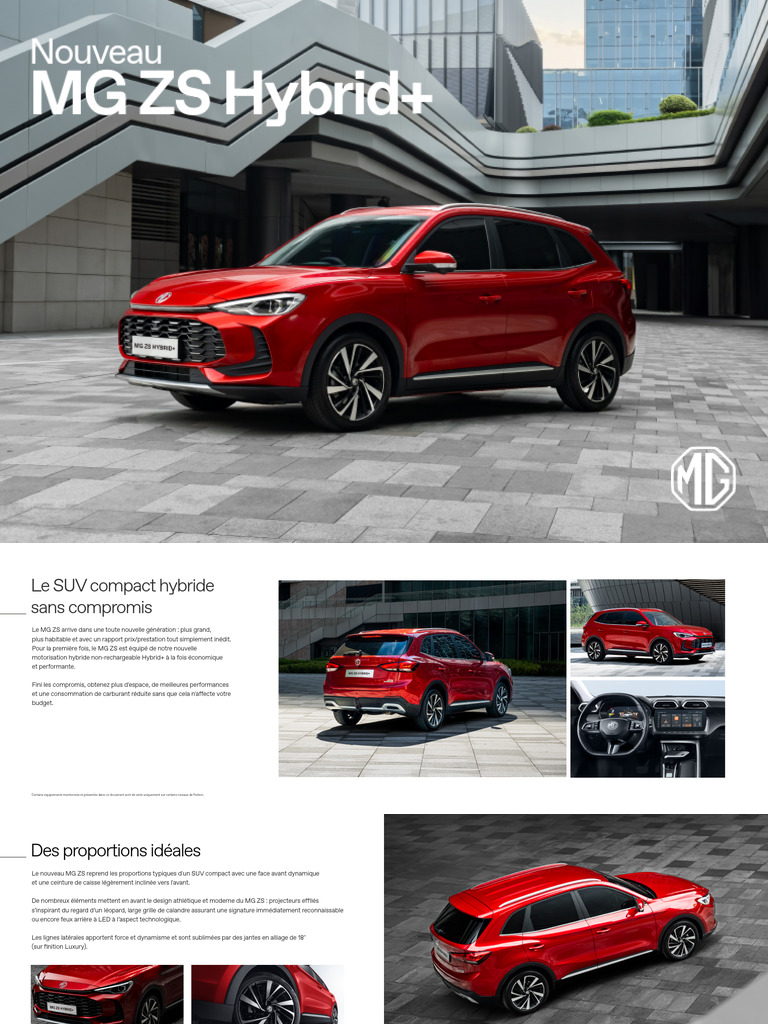 Brochure MG ZS Hybrid Au 13-09-2024 | PDF