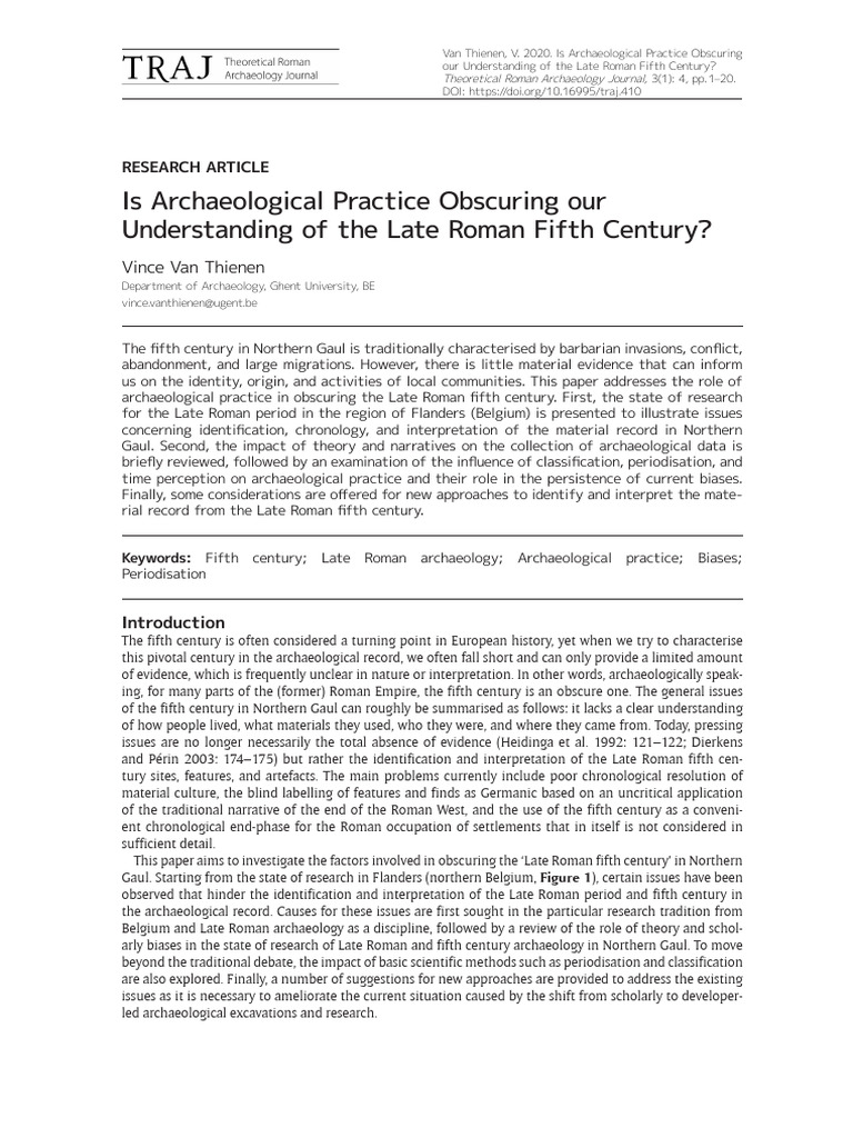 Traj-4018-Van Thienen | PDF