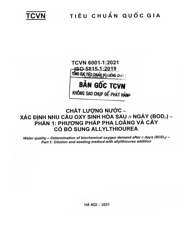 TCVN 6001 1 2021 | PDF