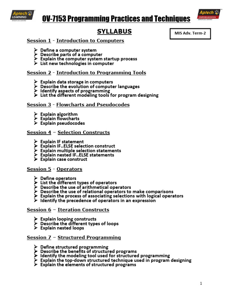 OV-7153 Programming Practices and Techniques | PDF