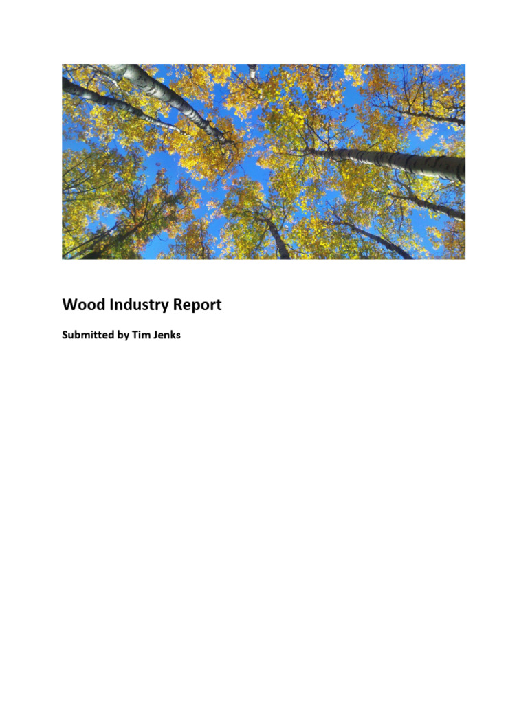 Wood Products Rpi Report | PDF | Logging | Lumber