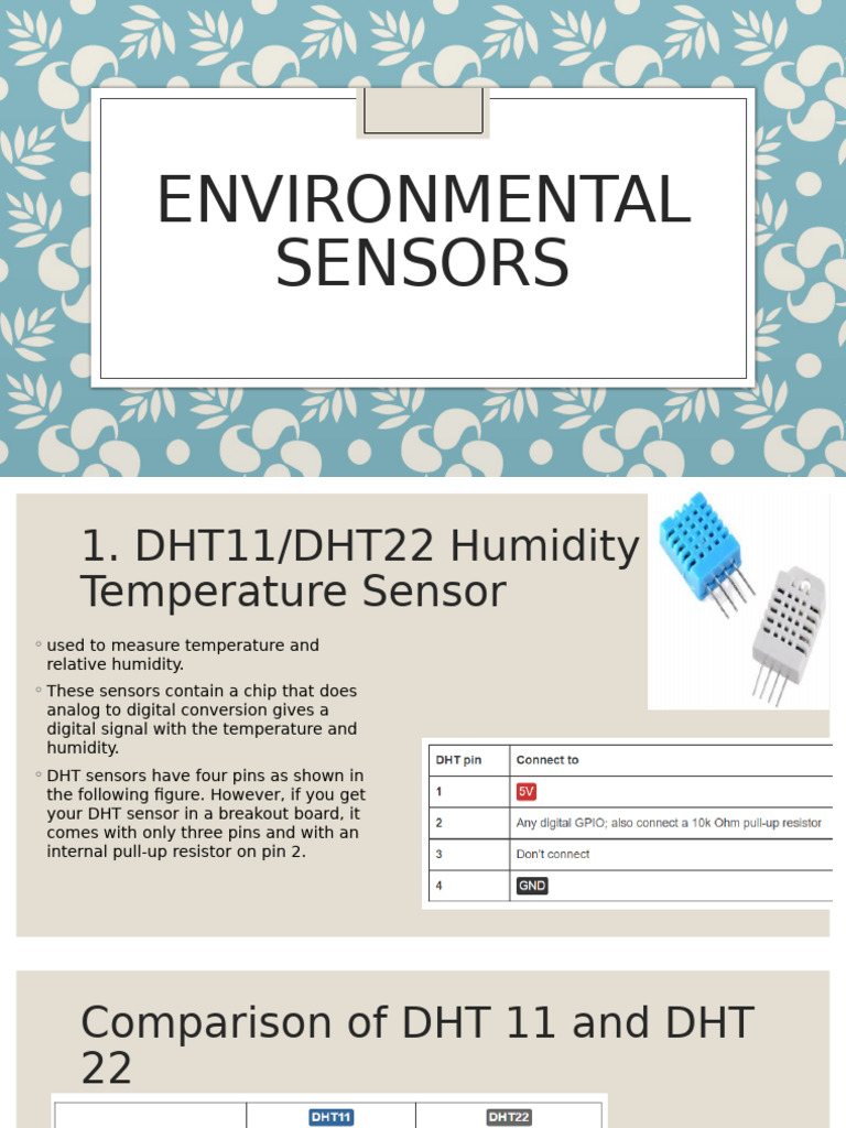 Environmental Sensors | PDF