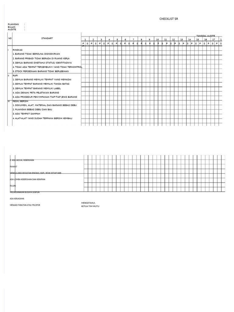 PDF Checklist 5r | PDF