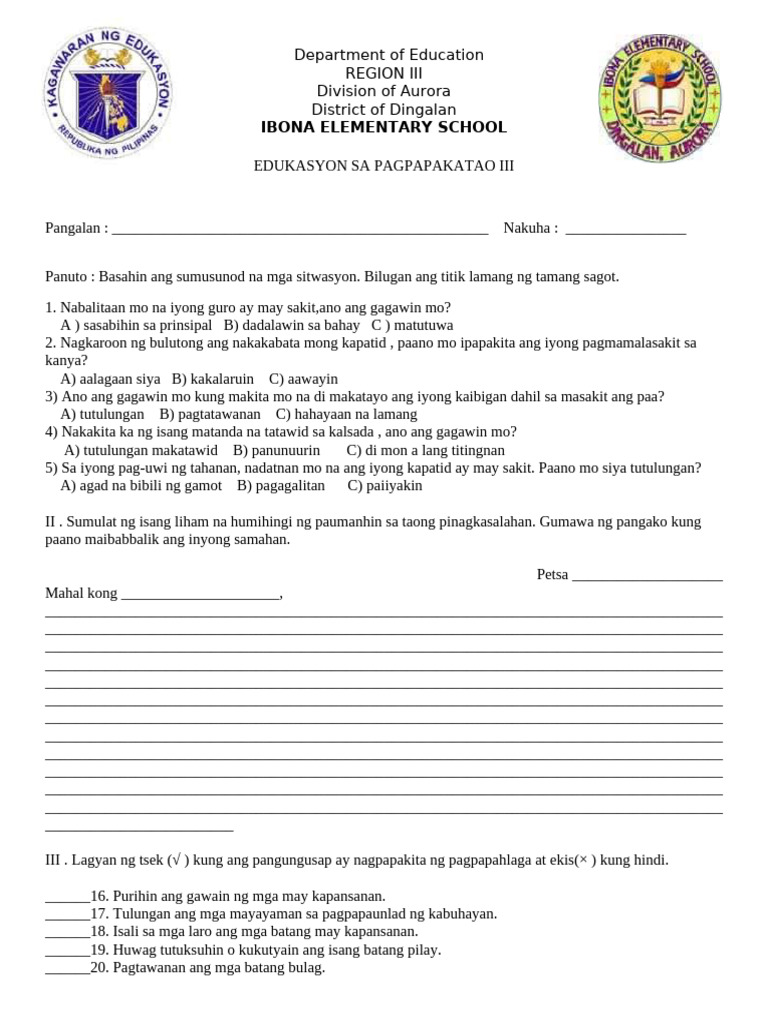 PT - Esp 3 - Q2 | PDF