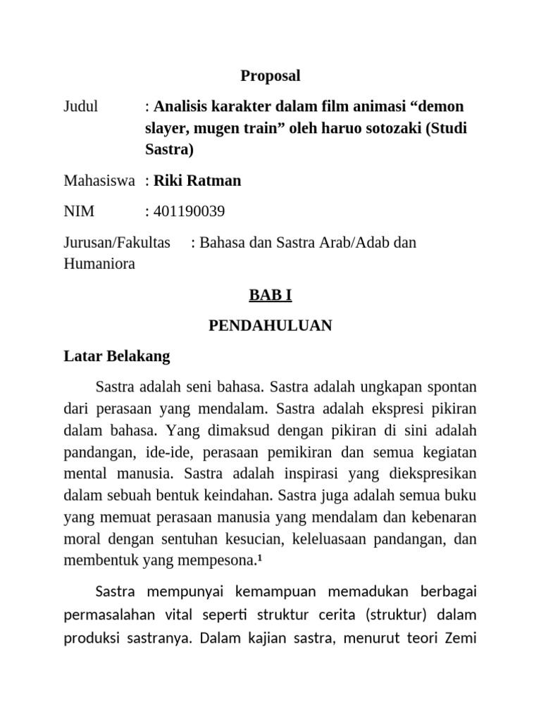 Proposal Riki Ratman Perbaikan | PDF