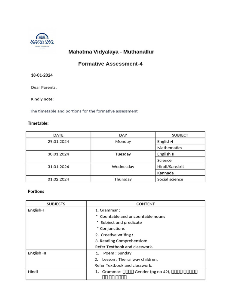 Formative Assessment - 4 | PDF