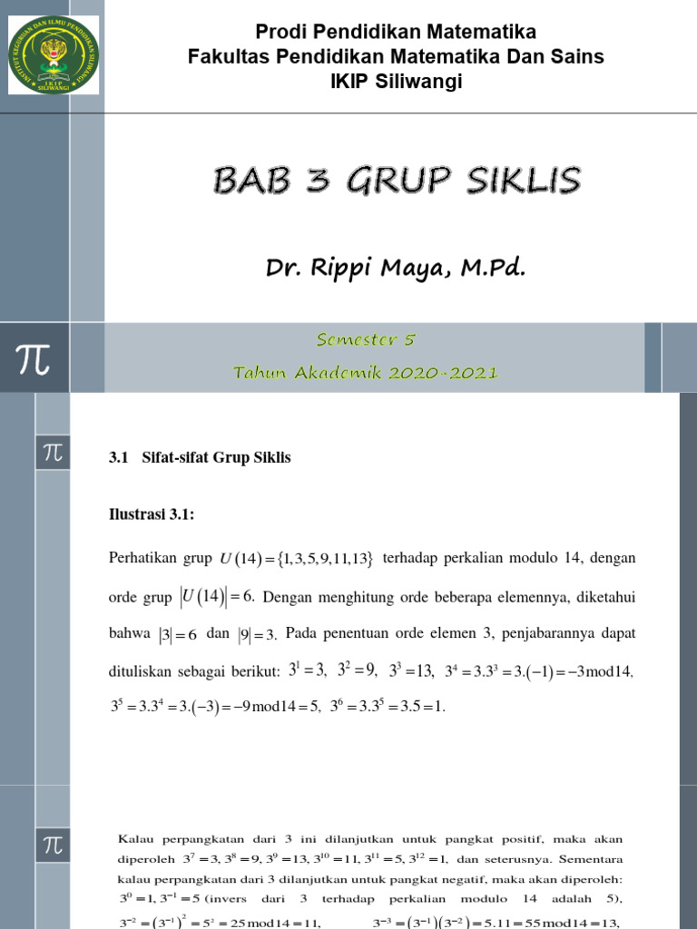 S1 Bab-3 Grup-Siklis | PDF