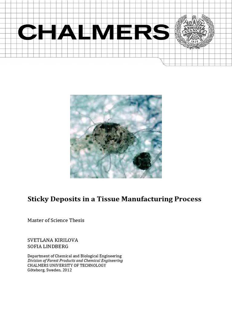 Sticky Deposits in Tissue Manufacturing | PDF | Paper | Pulp (Paper)