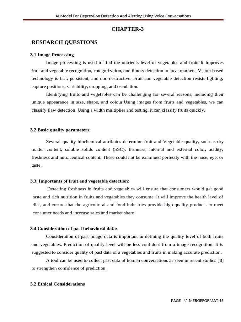 Research Questions | PDF