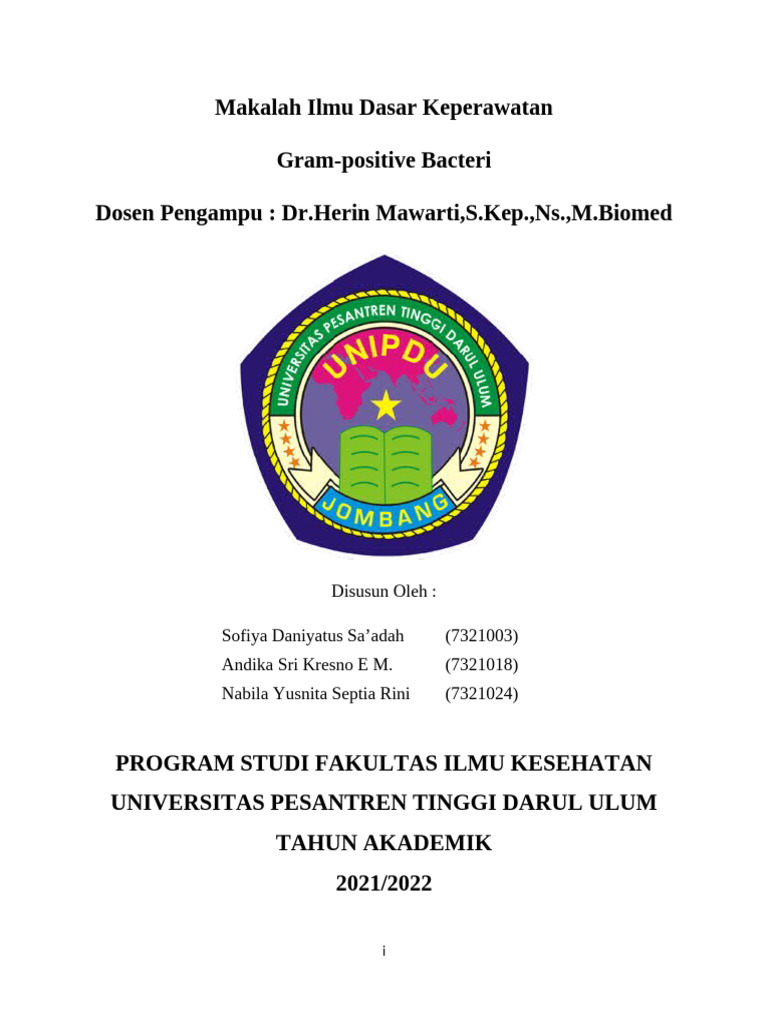 Makalah IDK Gram Positive Bacteria | PDF