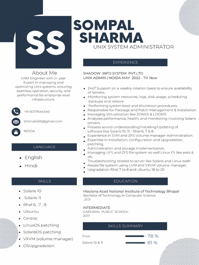 Resume Sompal | PDF