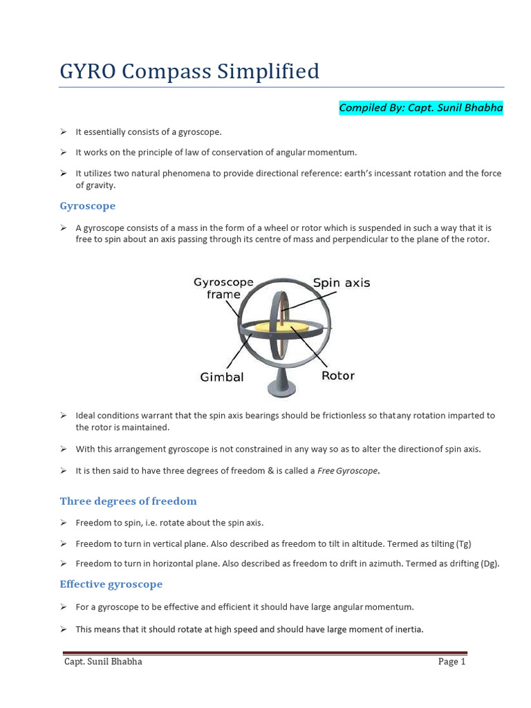 Gyro Simplified (S) | PDF