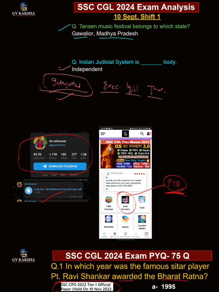 SSC CGL PYQ AND RELATED THEORY From GK Ramban Book | PDF