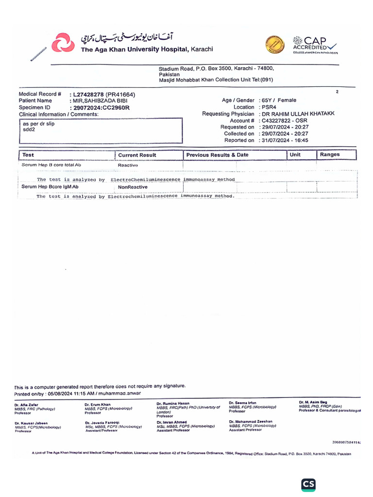 Agha Khan University Hospital Karachi | PDF