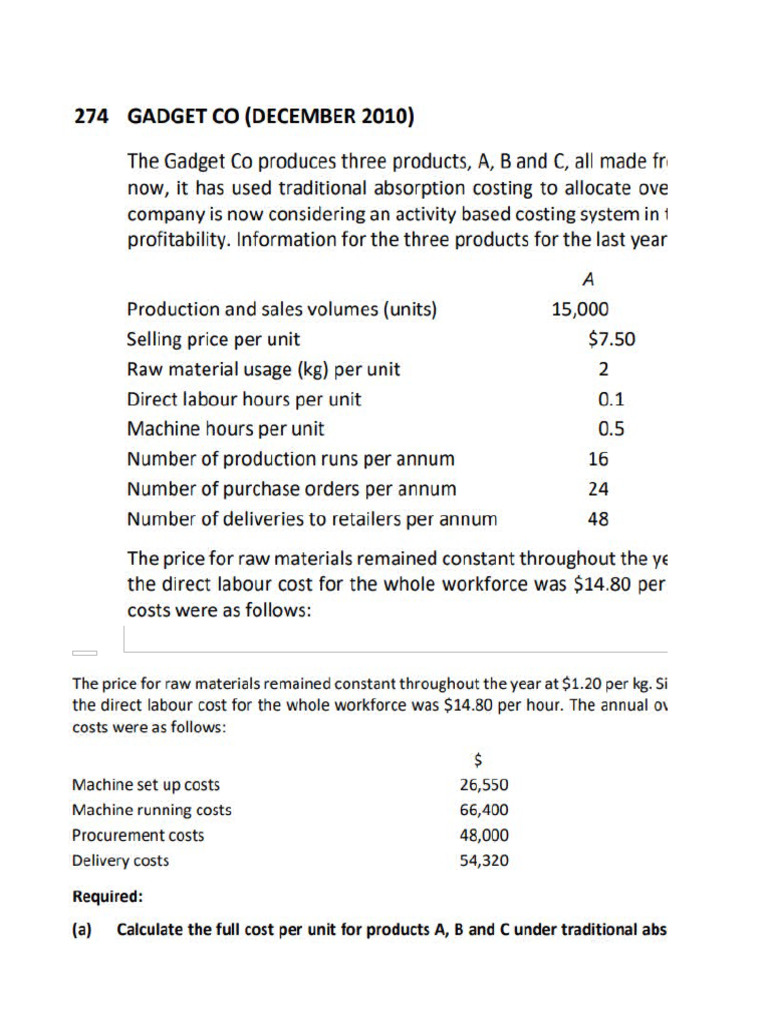 Gadget Co Excel | PDF