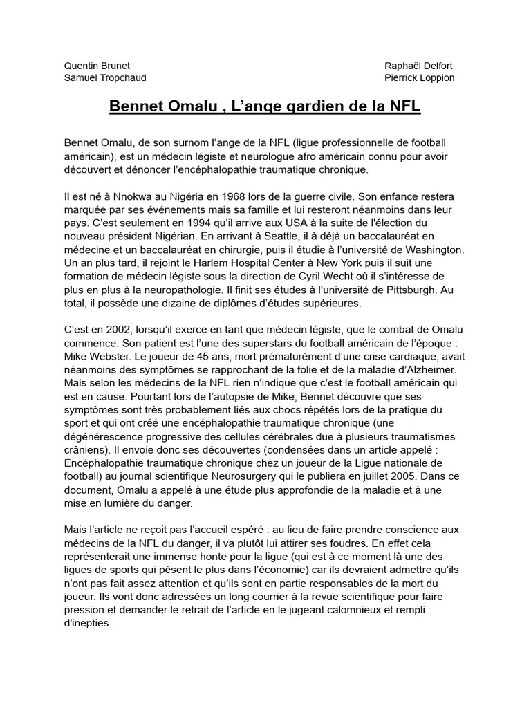 Bennet Omalu | PDF