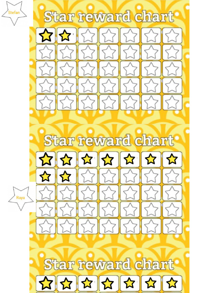 Star Reward Chart | PDF