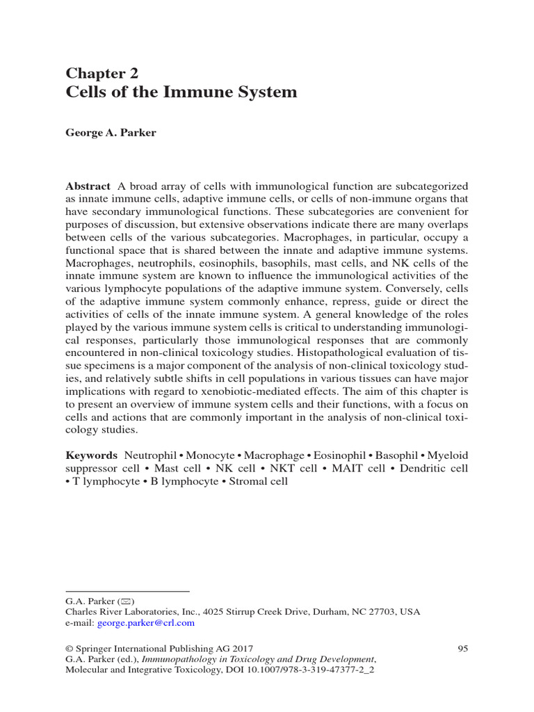 Cells of The Immune System | PDF