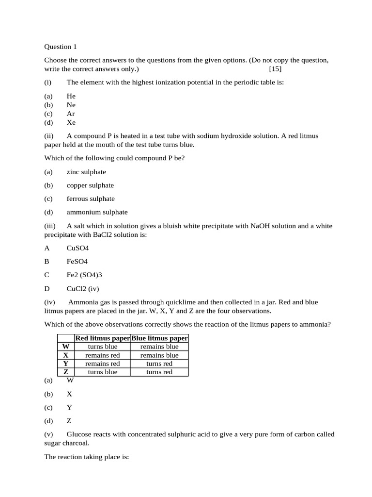 Chem - X Prep 2023 | PDF