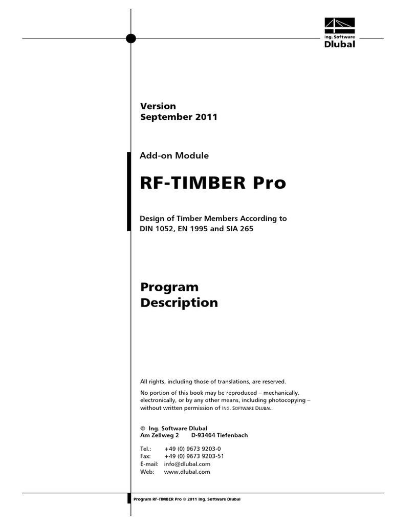 RF Timber Pro - e | PDF