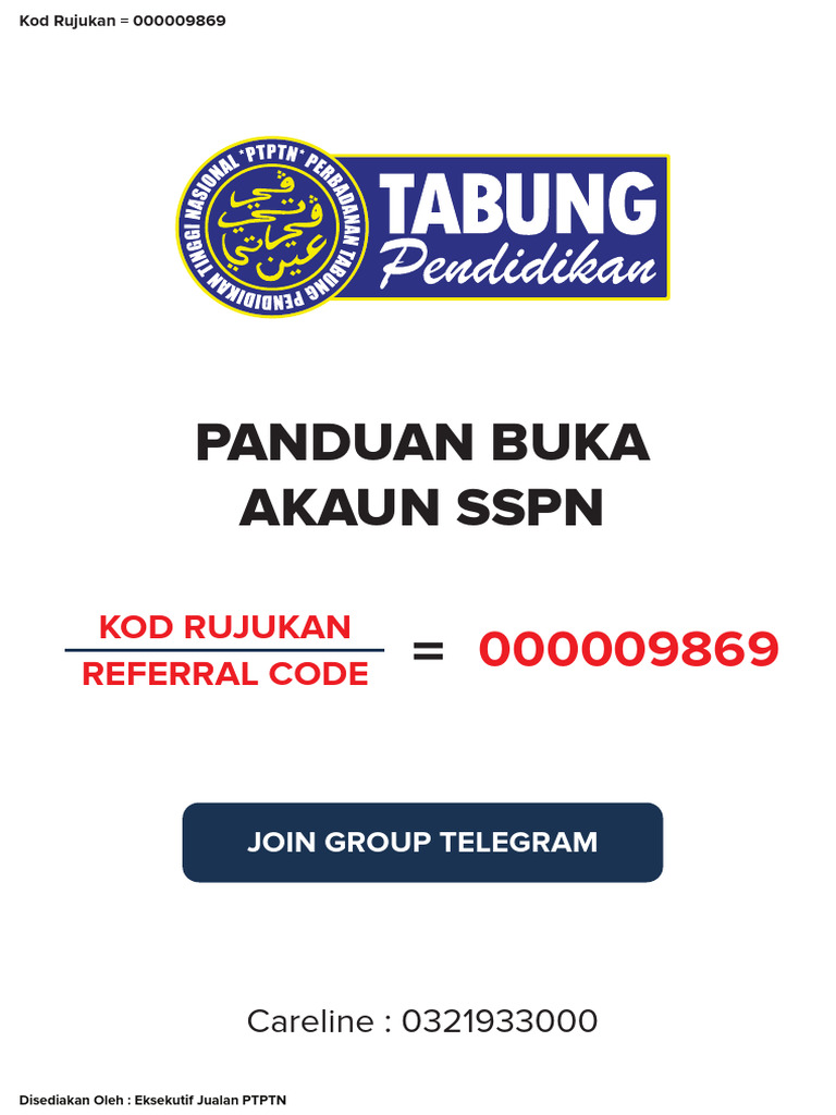 Panduan Buka SSPN - Kod 000009869-1 | PDF
