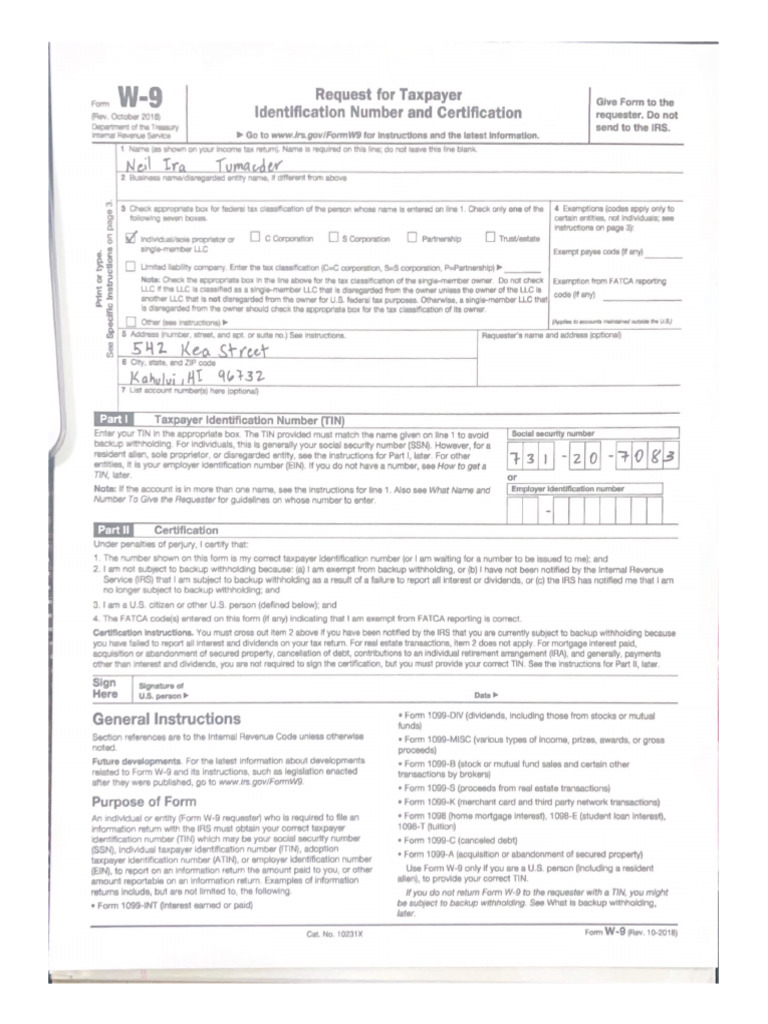 W 9 | PDF
