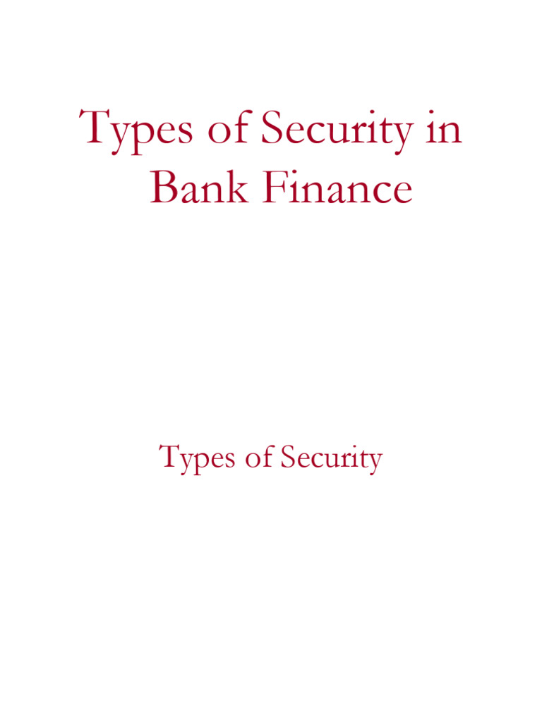 Types of Security | PDF