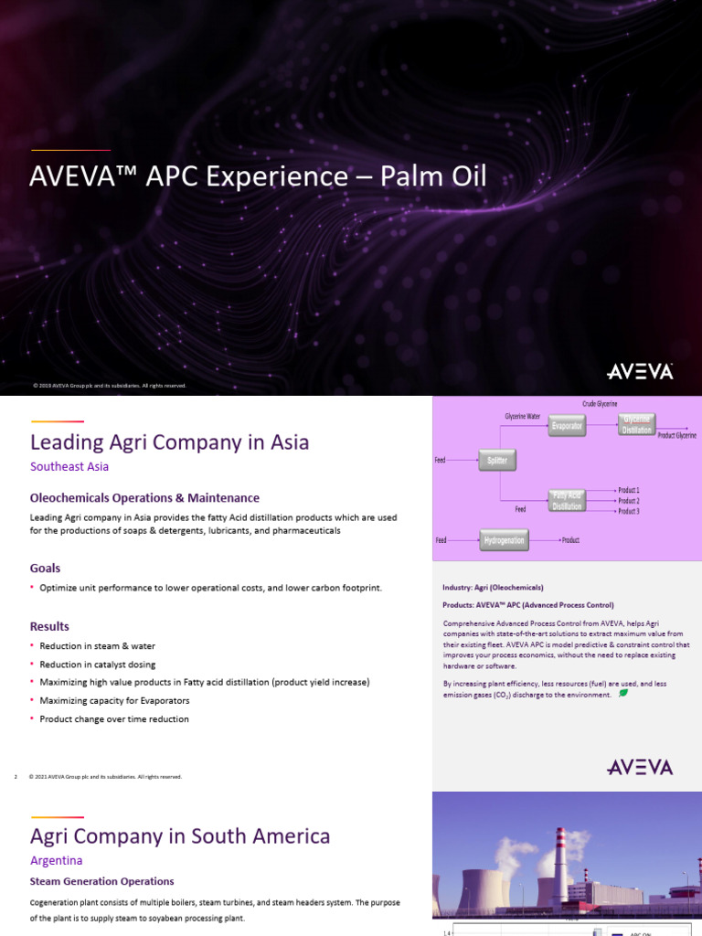 3.AVEVA Advanced Process Control - Palm Oil Experience | PDF | Steam ...