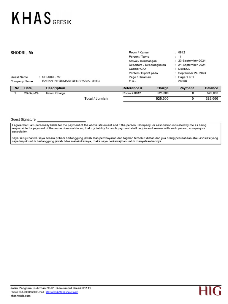 Invoice Mr. Shodri | PDF