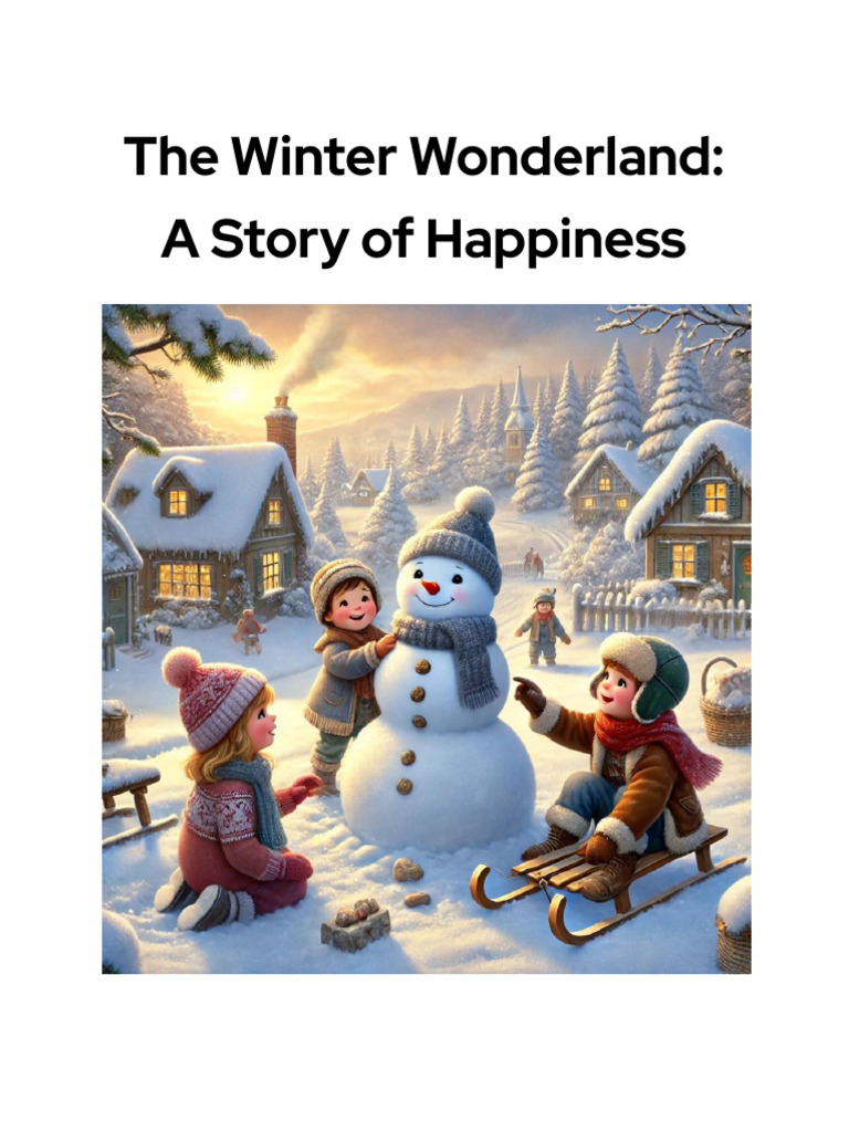The Winter Wonderland: A Story of Happiness | PDF
