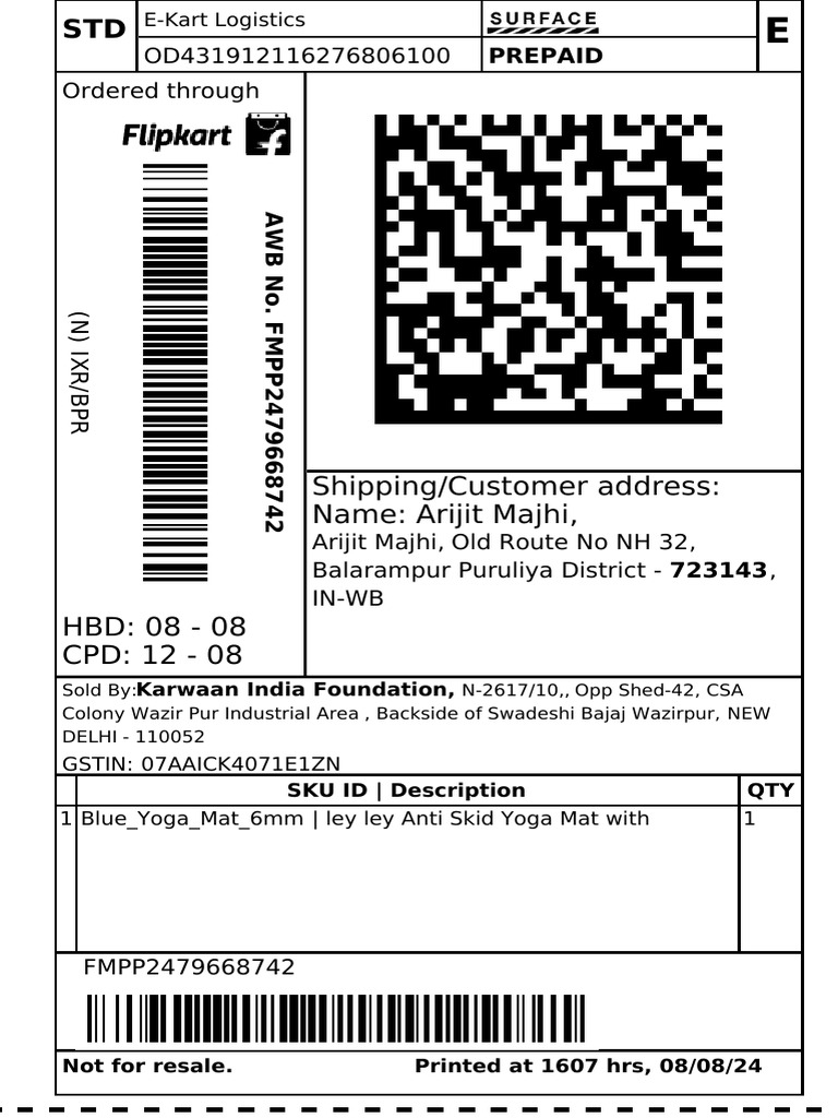 Flipkart Labels 08 Aug 2024 04 07 | PDF