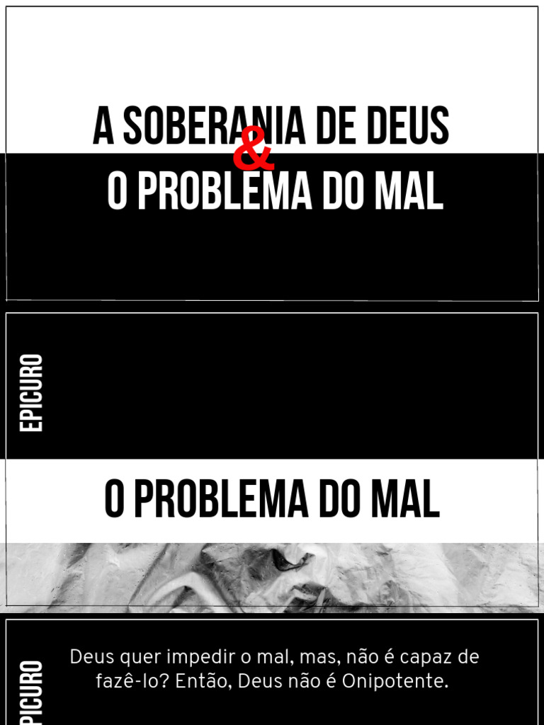 EBD - Soberania de Deus e o Problema Do Mal | PDF