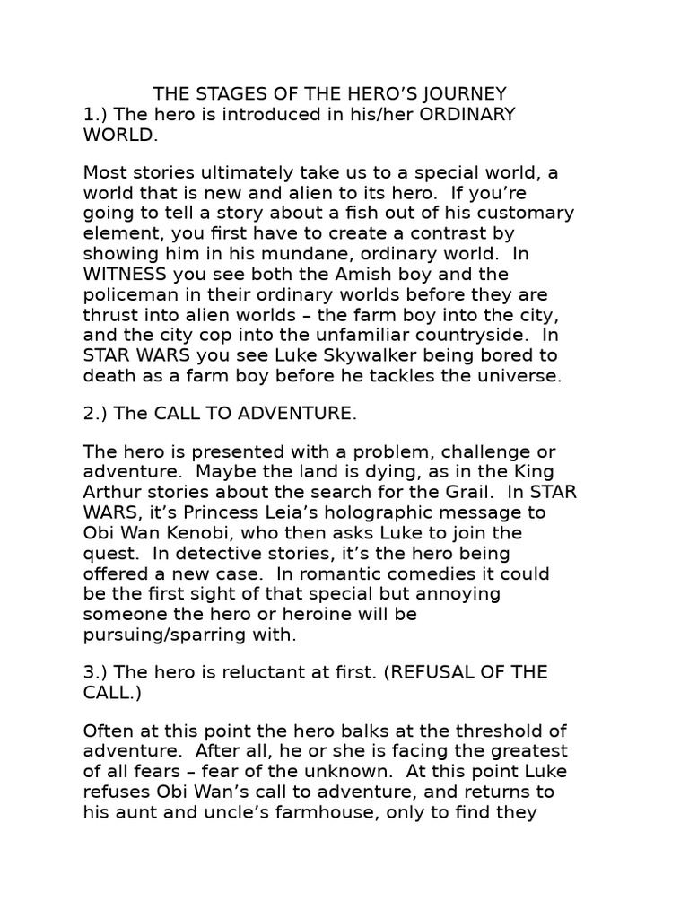 Hero's Journey (Summary) | PDF