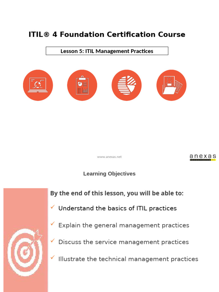 Lesson 5 - ITIL Management Practices | PDF