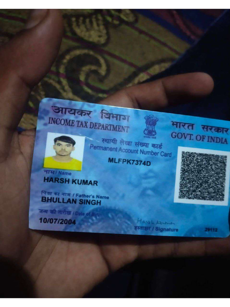 Harsh Pan Card | PDF