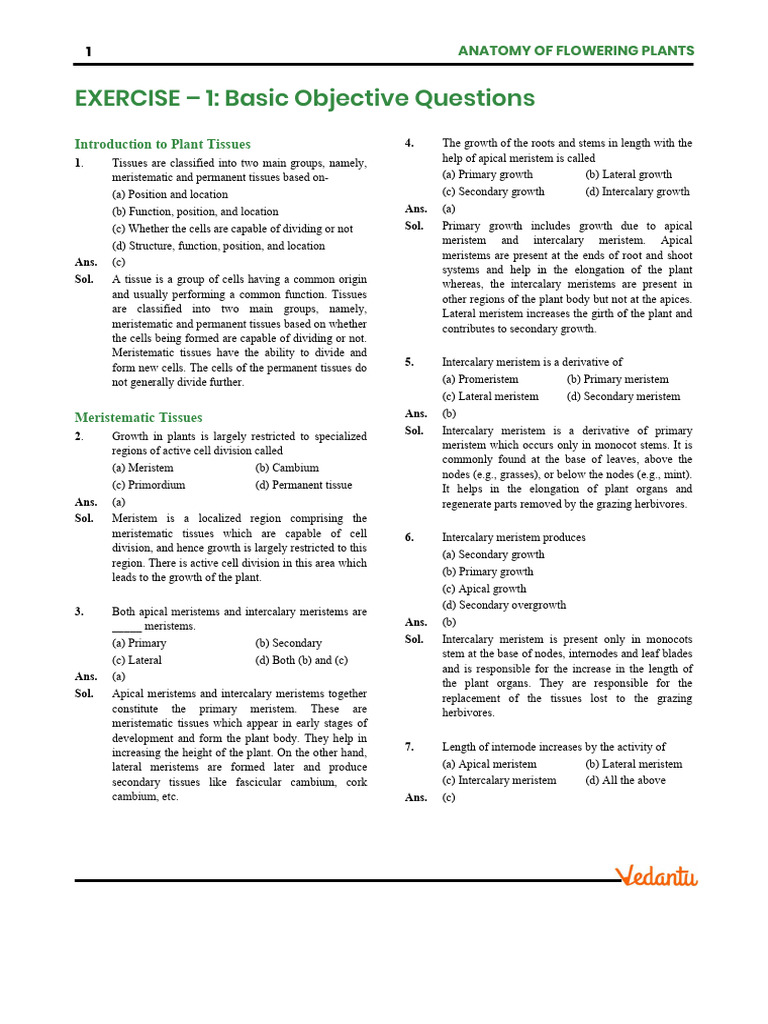 Vedantu NEET Module v-2 Sol (@NEETJEEpulse - Backup) | PDF