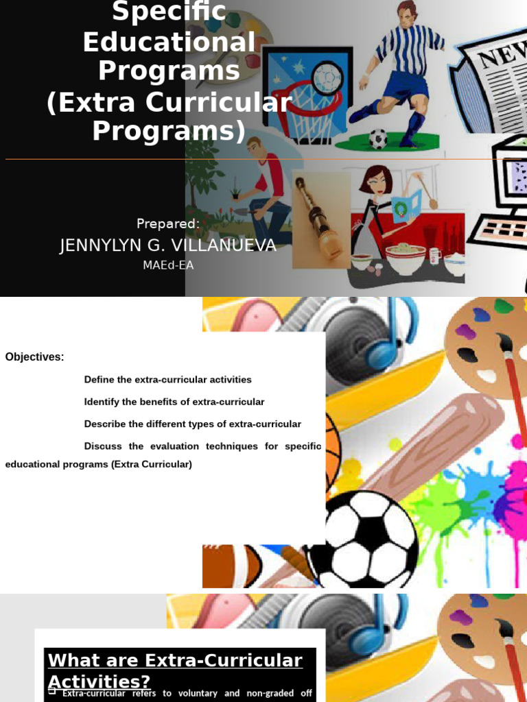 Villanueva, Jennylyn G. Extra-Curricular Program | PDF | Evaluation | Focus Group