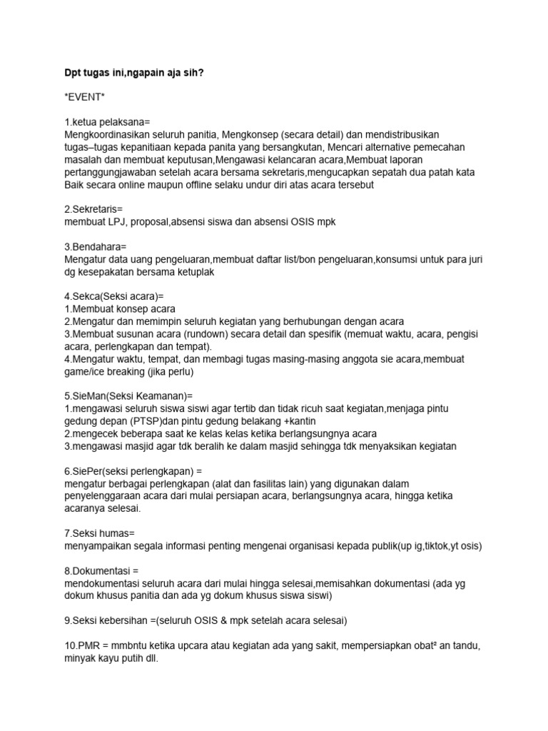 DPT Tugas Ini, Ngapain Aja Sih | PDF