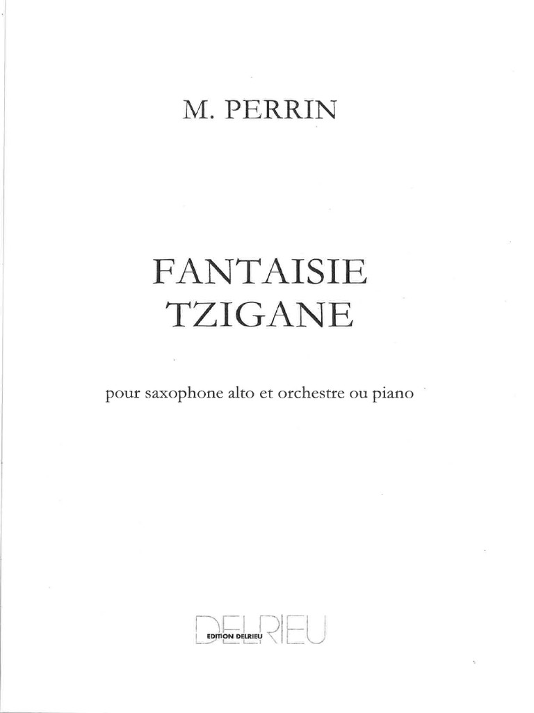 Fantaisie Tzigane - Perrin | PDF