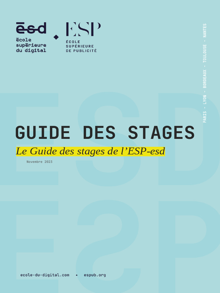 Le Guide Des Stages 2023-2024 | PDF