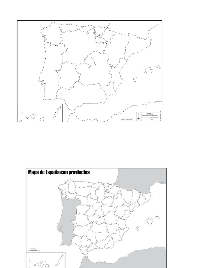 MAPA ESPAÑA COMUNIDADES Y PROVINCIAS | PDF