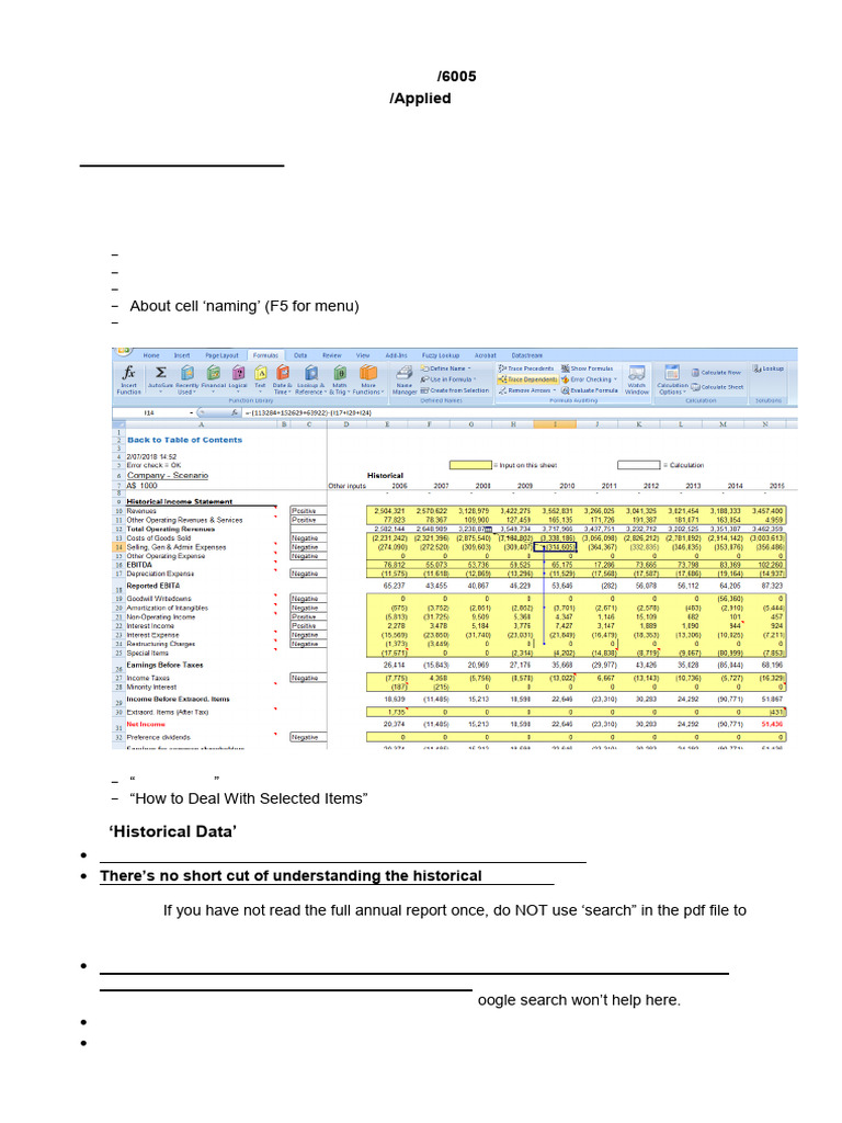 Financial Modelling Colour Coding Guide | PDF | Valuation (Finance ...