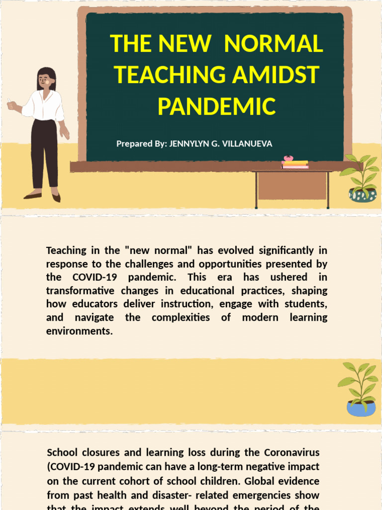 The New Normal Teaching Amidst Pandemic | PDF | Distance Education ...
