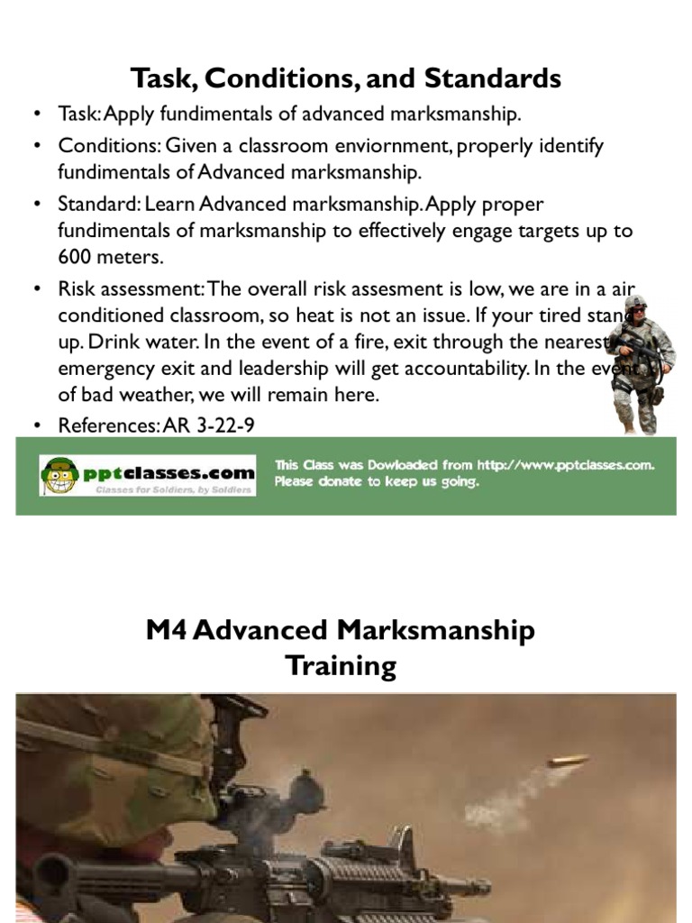 Advanced Marksmanship Fundamentals | PDF | Rifle | Cartridge (Firearms)